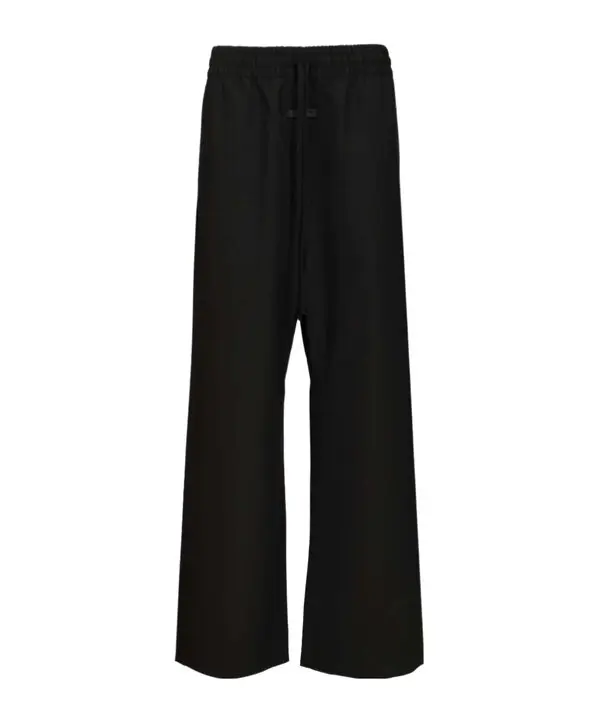 Fear Of God Wide-leg Drawstring Trousers - Black