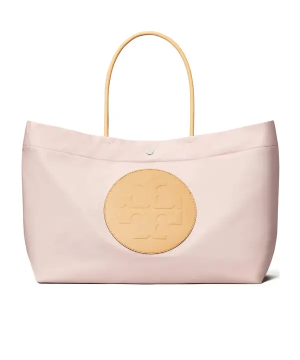 Tory Burch Ella Twist Logo Shoulder Bag - Pink