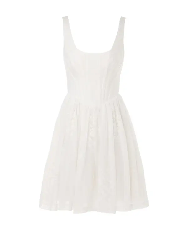 Zimmermann Alight Corset Linen Minidress
