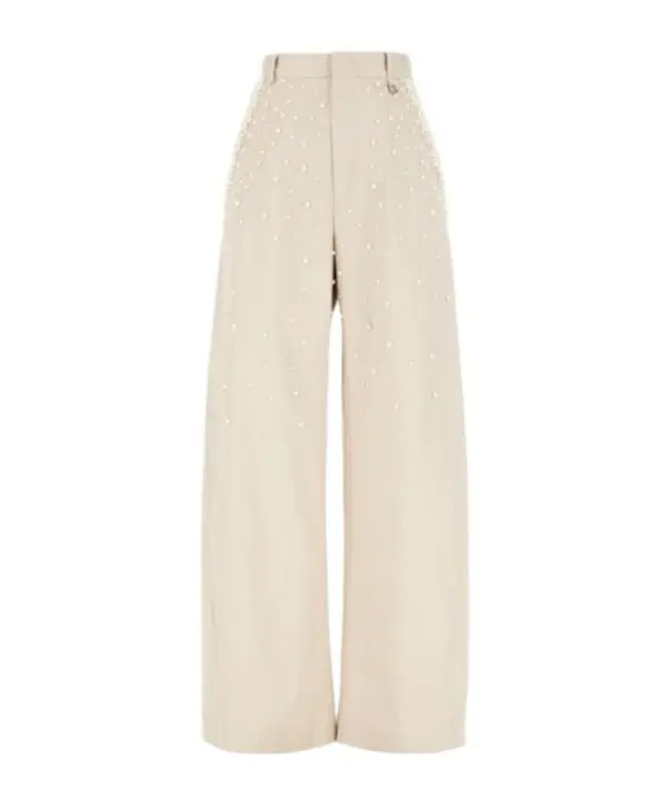 Giuseppe Di Morabito Wide Leg Pants With Embellished Detail - No