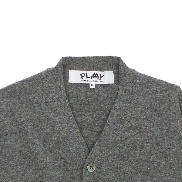 Play Comme Des Garcon X Invader Cardigan - Black