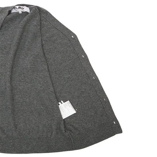 Play Comme Des Garcon X Invader Cardigan - Black
