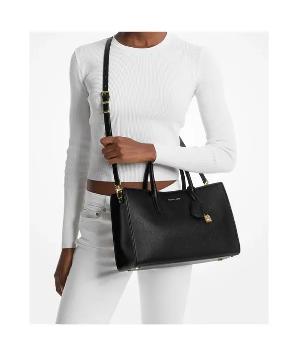 Michael Kors Scarlett Medium Satchel Bag - Black