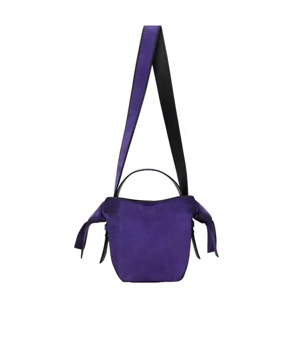 Acne Studios Logo Shoulder Bag - Violet