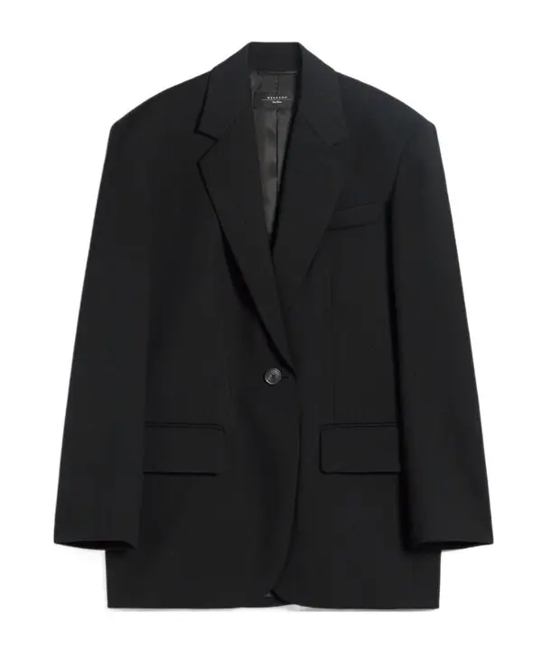 Max Mara Lesena Button-up Jacket - Navy Blue