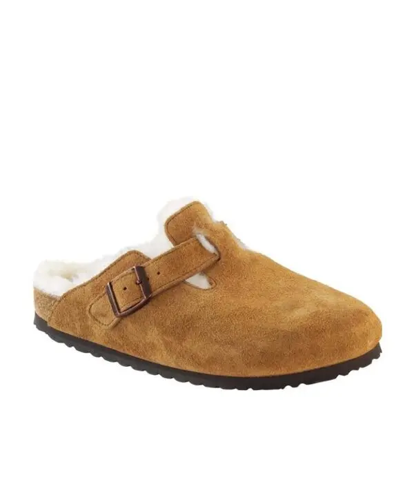 BIRKENSTOCK Boston Vl Slip-on Clogs With Buckle Detail - Mink