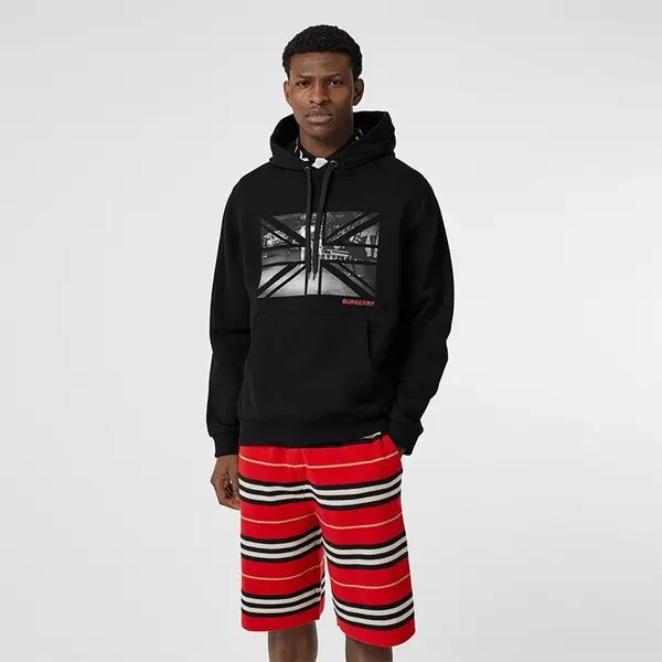 Burberry Logo Printed Hooded Sweater