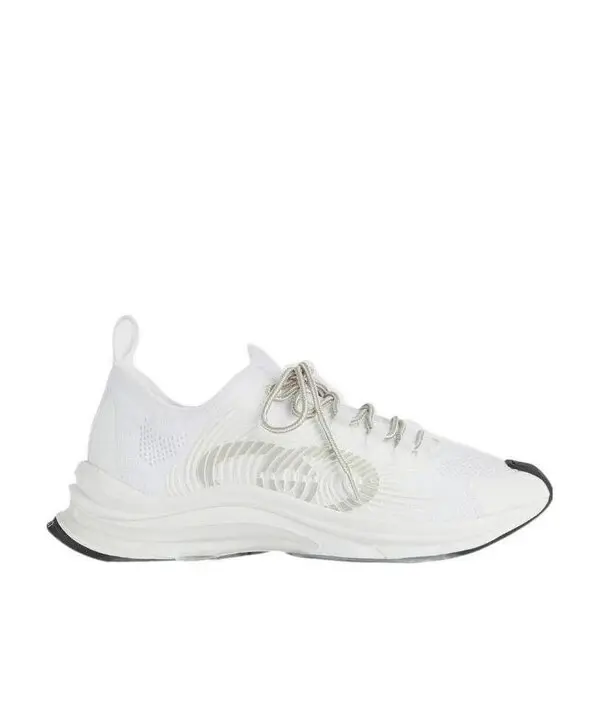 Gucci Run Lace-up Sneakers - White