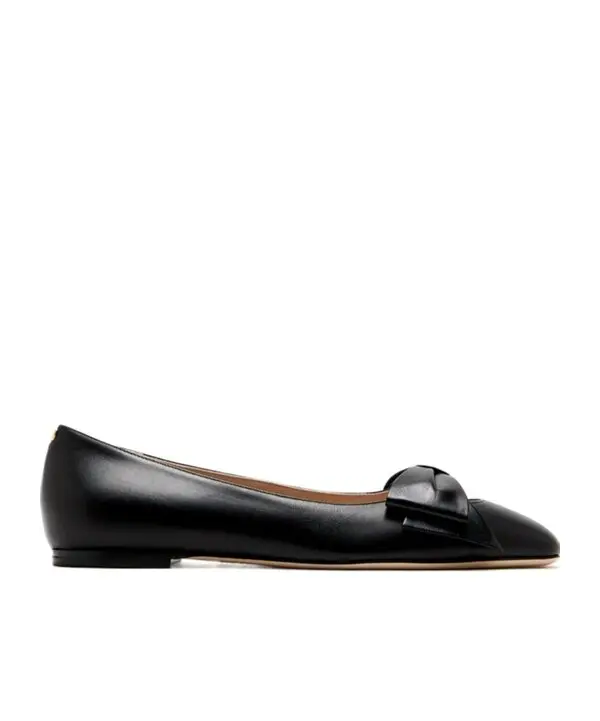 Valentino Garavani Bow Detail Ballet Flats - Black