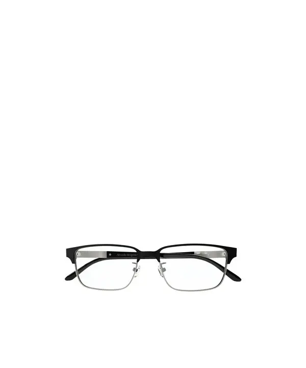 Alexander McQueen Rectangle Frame Eyeglasses - White