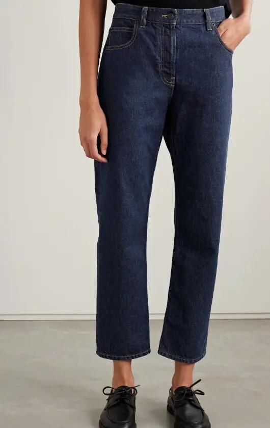 THE ROW Riaca Cotton Jeans - Indigo