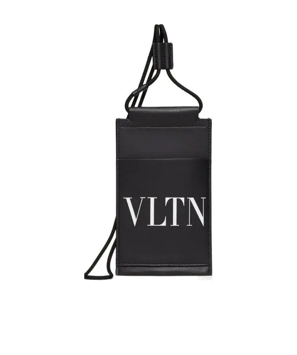 Valentino Garavani Vltn Leather Pouch - Black