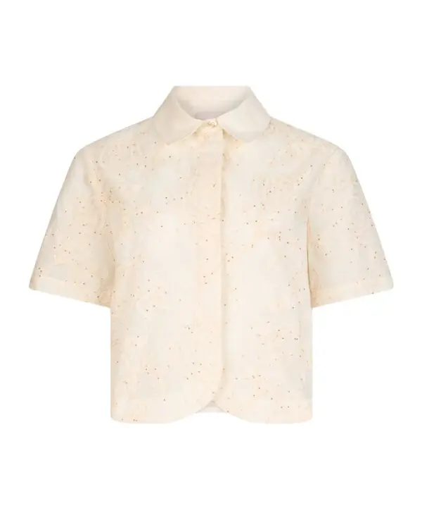 Liu Jo Embroidered Short-sleeve Shirt - White