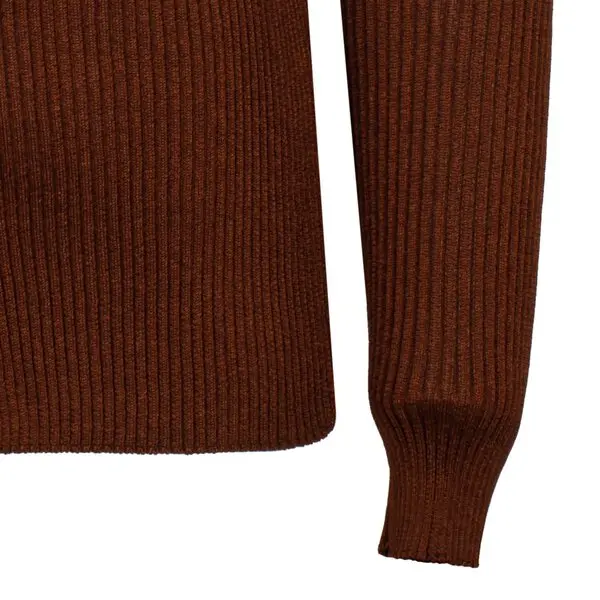 TOM FORD Ribbed Button-up Cardigan - Brown