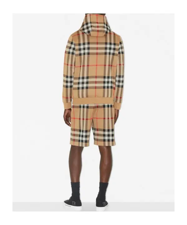 Burberry Checked Long Sleeve Hoodie
