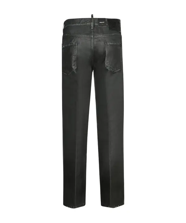 Dsquared2 Garment-dyed Straight Leg Jeans