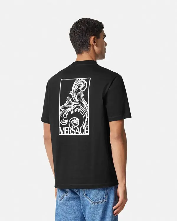 Versace Palmette-printed Crewneck T-shirt