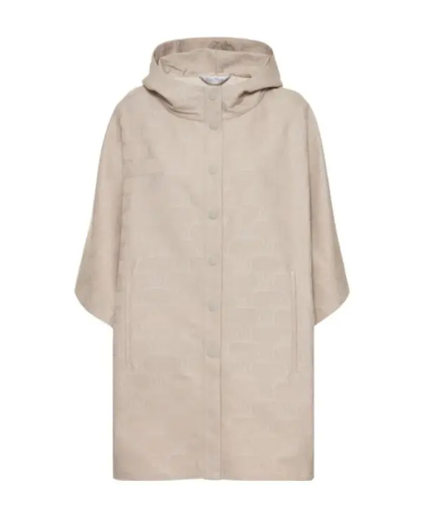 Max Mara Monogram Jacquard Satin Coat
