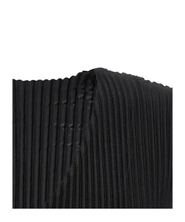 Issey Miyake Pleated V-neck Waistcoat - Black