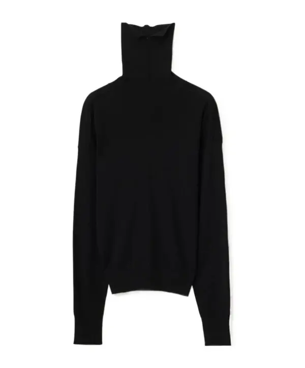 Burberry Long Sleeved High-neck Jumper - Black