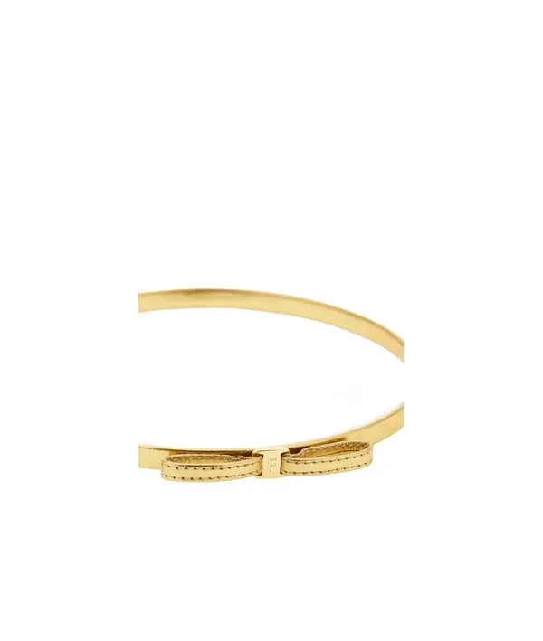 FERRAGAMO Mini Bow Headband - Gold