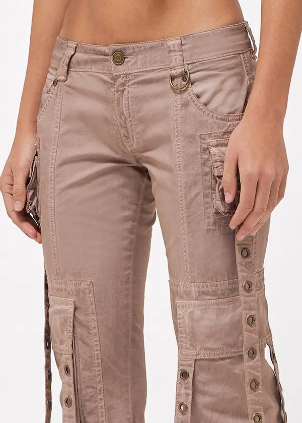 Blumarine Low-rise Flared Cargo Trousers