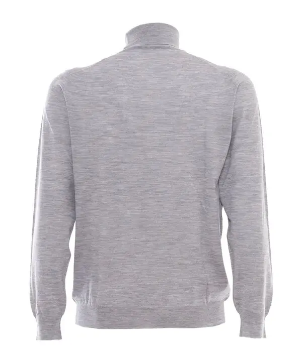 Fedeli Turtleneck Knitted Jumper - Gray