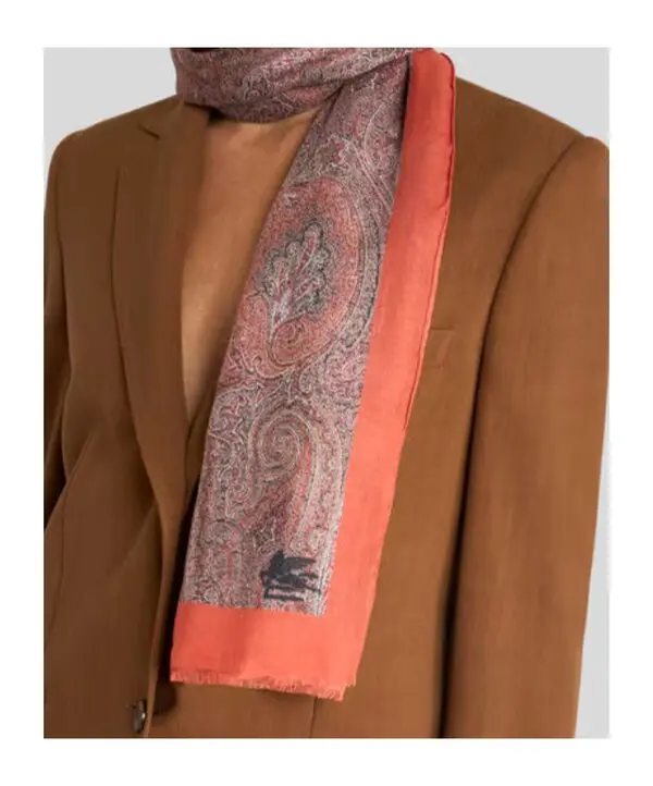 Etro Floral Paisley Motif Scarf