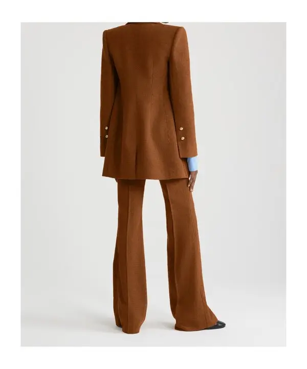 PATOU Double-breasted Long Blazer - Autumn Leaves