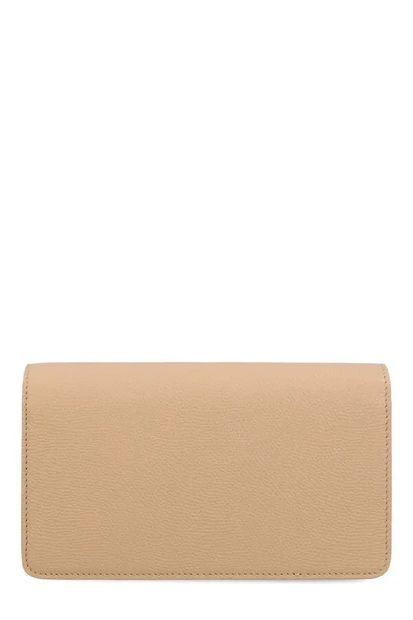 Valentino Garavani Vlogo Plaque Foldover Mini Shoulder Bag - Nude