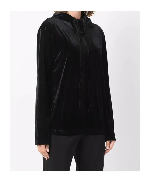 Norma Kamali Long-sleeve Hooded Top