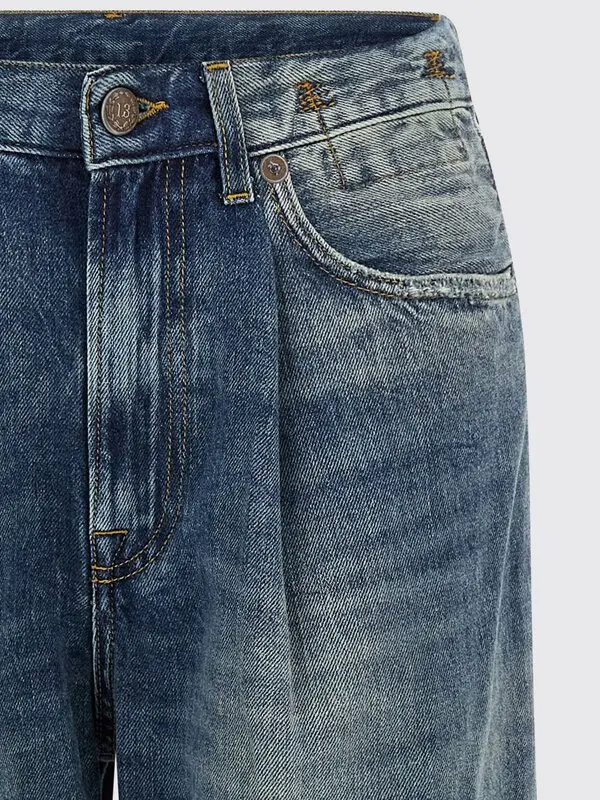 R13 Logo Patch Damon Jeans - Blue