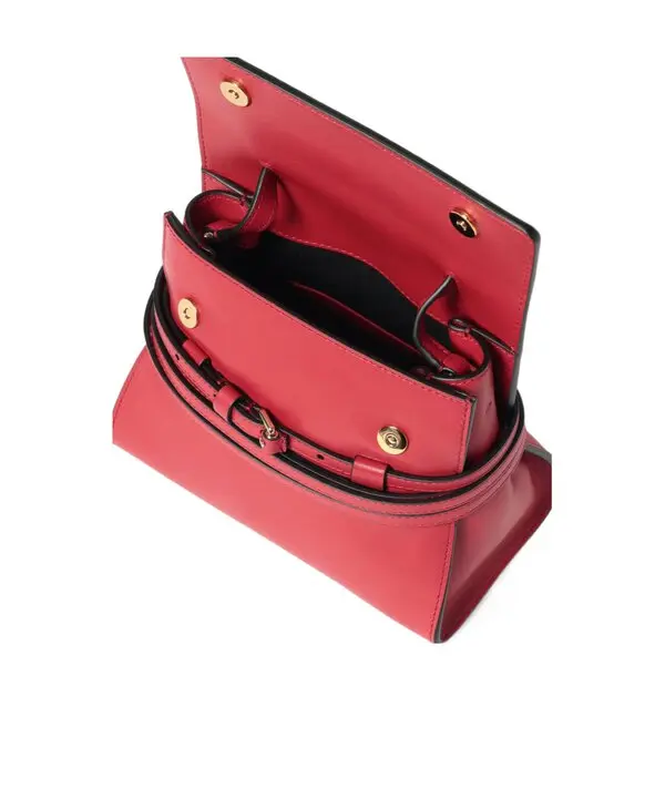 Moschino Tie Me" Nappa Leather Shoulder Bag - Red
