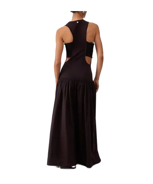 Liu Jo Sleeveless Cut-out Maxi Dress - Black