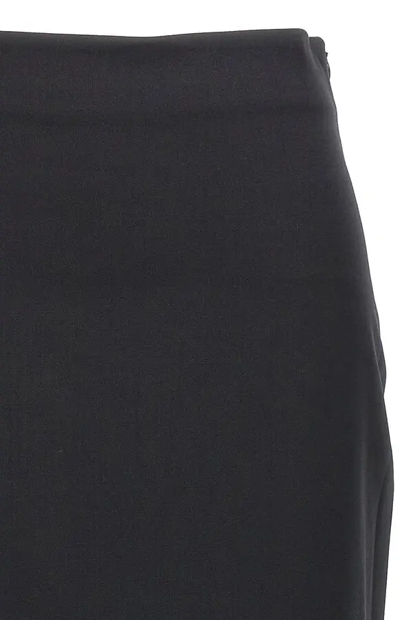LOULOU STUDIO Midi Pencil Skirt With Side Zippers And Back Slits