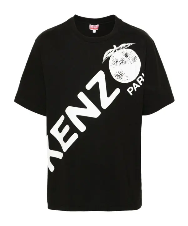 Kenzo Logo Printed Crewneck T-shirt