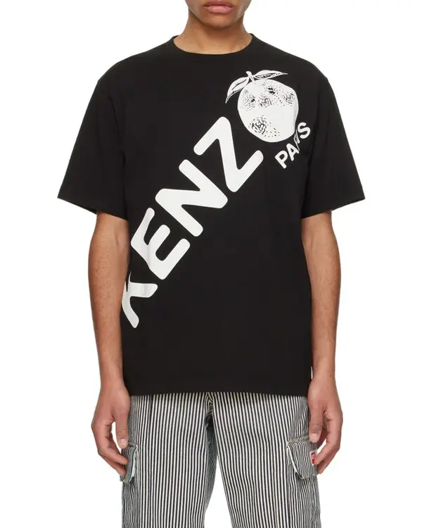 Kenzo Logo Printed Crewneck T-shirt