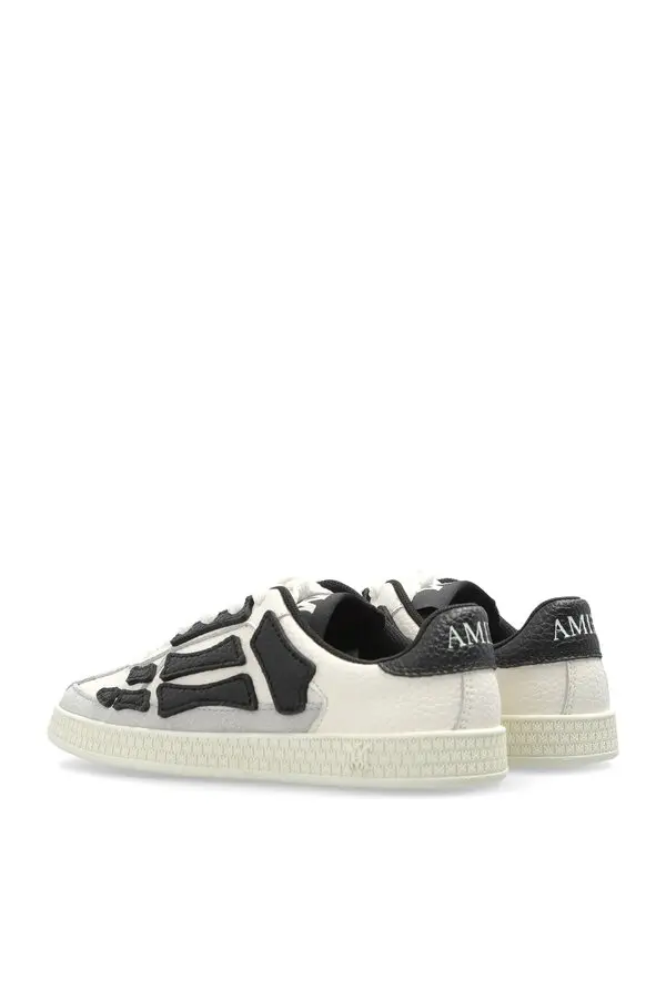 Amiri Pacific Bones Round-toe Sneakers - White