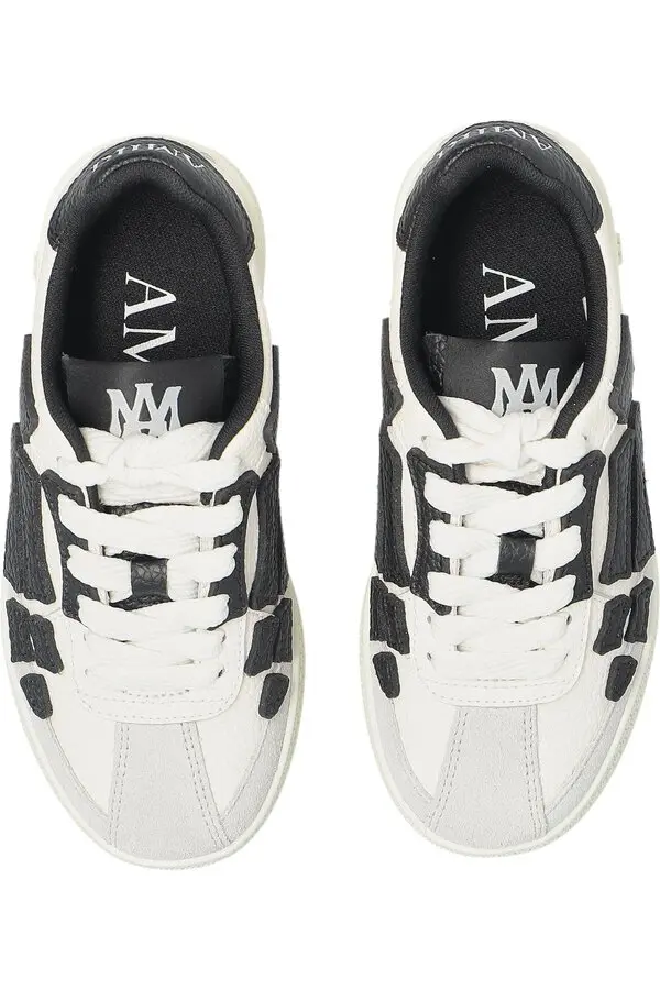 Amiri Pacific Bones Round-toe Sneakers - White