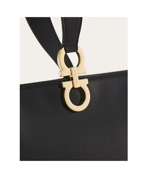 FERRAGAMO Gancini Bracelet Clutch - Black