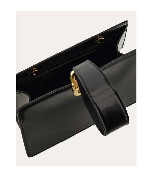 FERRAGAMO Gancini Bracelet Clutch - Black