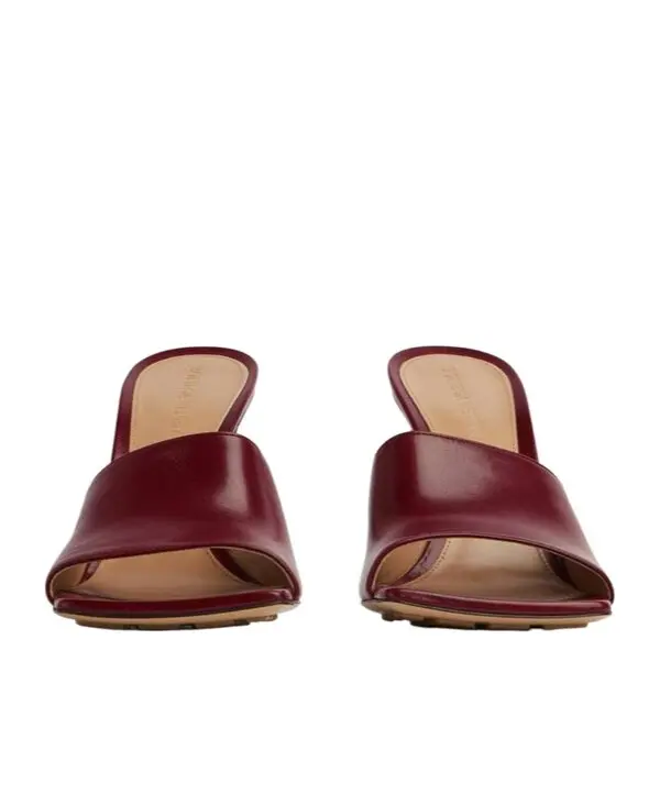 Bottega Veneta Logo High-heeled Sandals - Brown