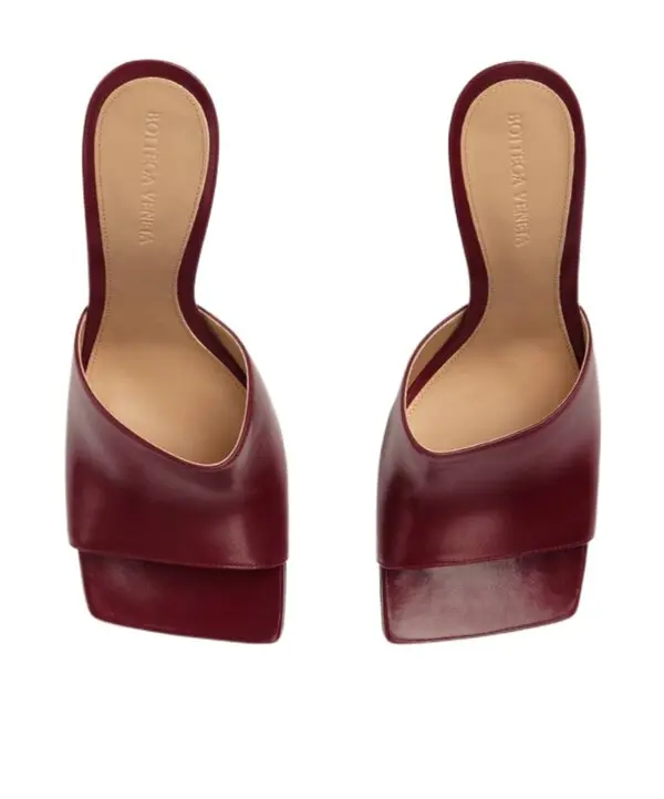 Bottega Veneta Logo High-heeled Sandals - Brown