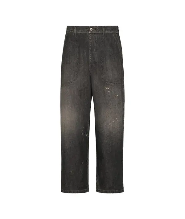 MAISON MARGIELA Distressed Denim Jeans - Black