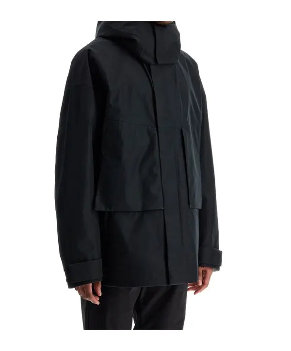 Herno Hooded Zip-up Jacket With Flip Pockets