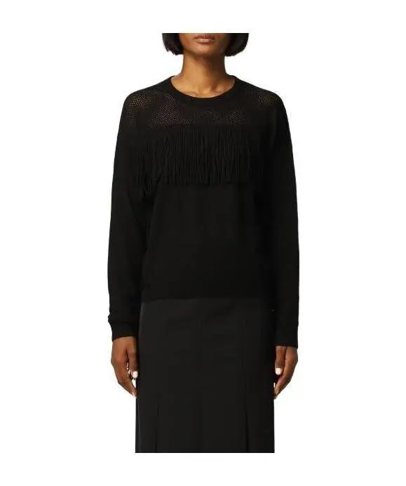 Pinko Fringed Knitted Jumper