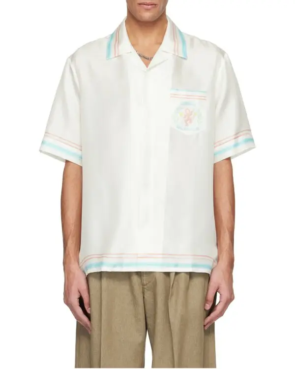Casablanca Dance Joy Cuban Collar Shirt - No