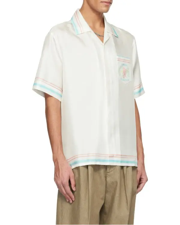 Casablanca Dance Joy Cuban Collar Shirt - No