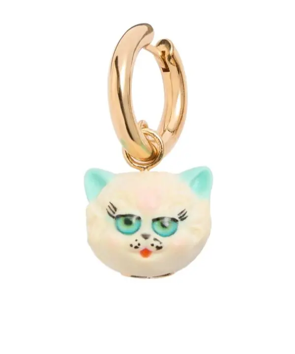 Valentino Garavani Le Chat De La Maison' Single Earring - Yellow