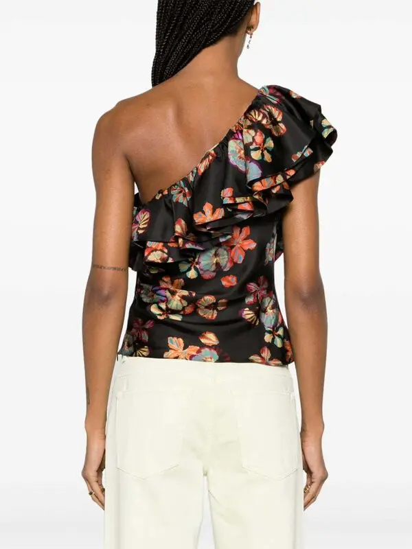 Ulla Johnson One-shoulder Vest With Ruffled Details